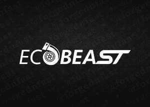 EcobeaST funny car sticker decal - Forged N Fast