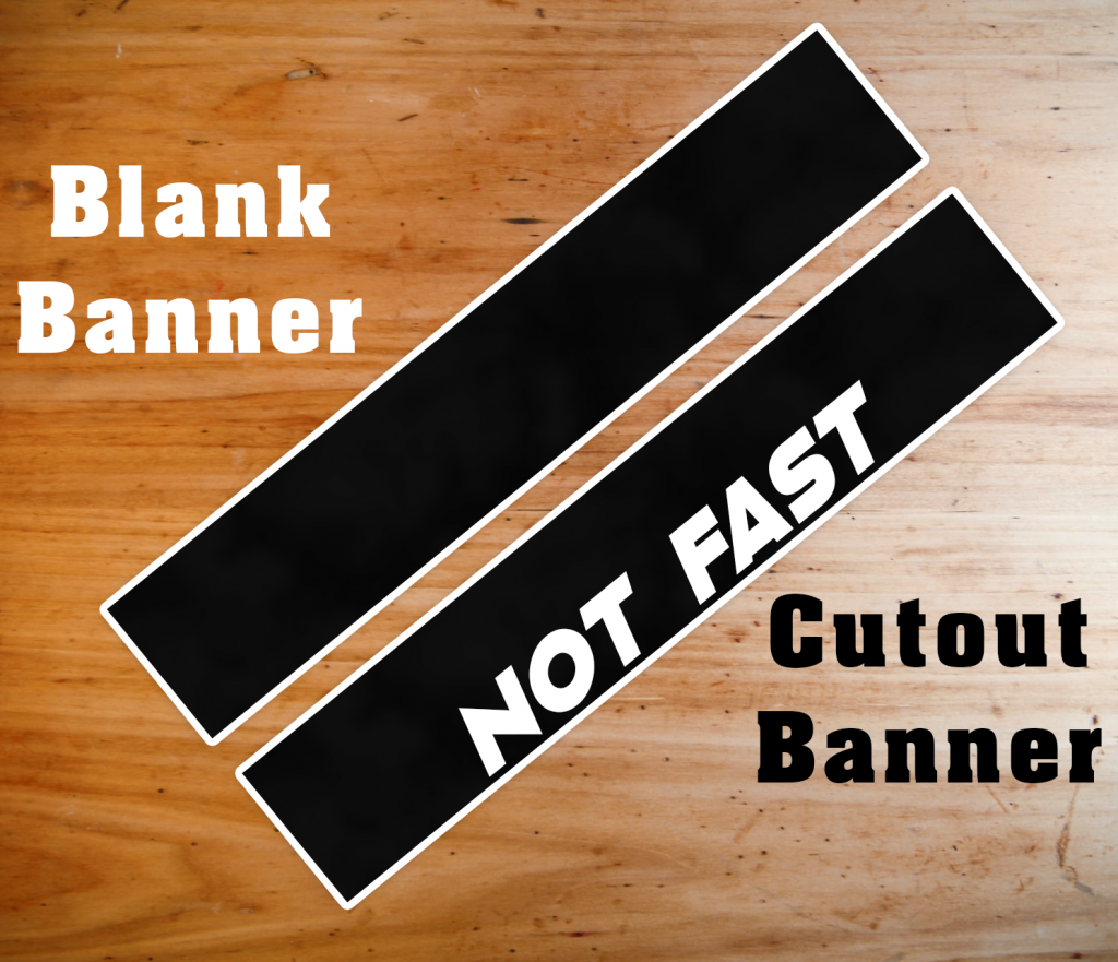 Custom Windshield Banner, Custom Logo or text, cutout or blank ...