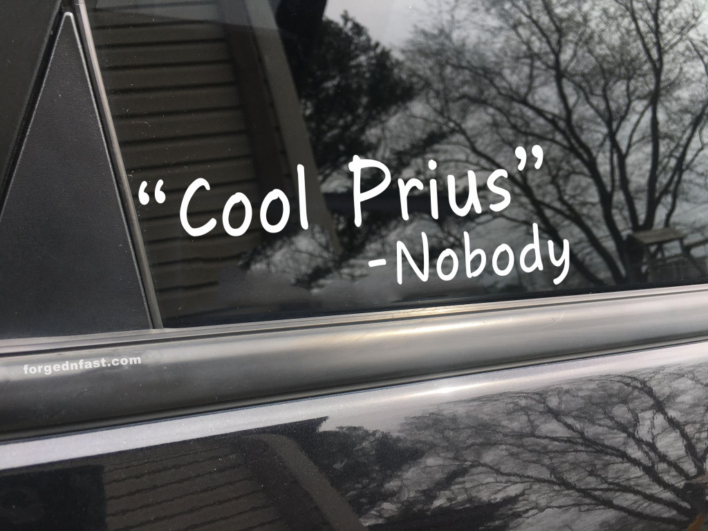 Cool Prius, car decal, bumper sticker, truck decal, funny car decal ...