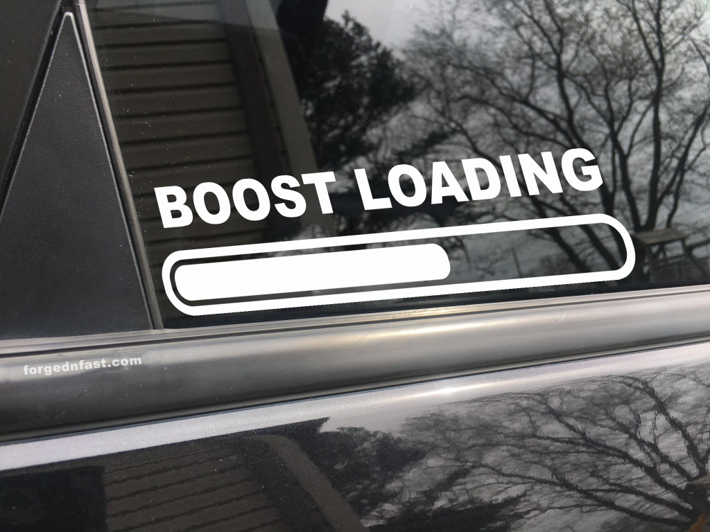 Boost loading, car decal, bumper sticker, truck decal, funny car decal ...