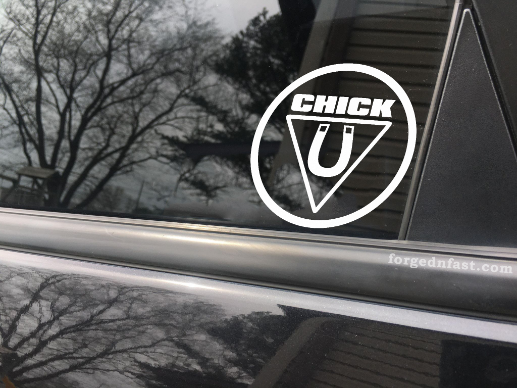 Chick Magnet, car decal, bumper sticker, truck decal, funny car decal ...