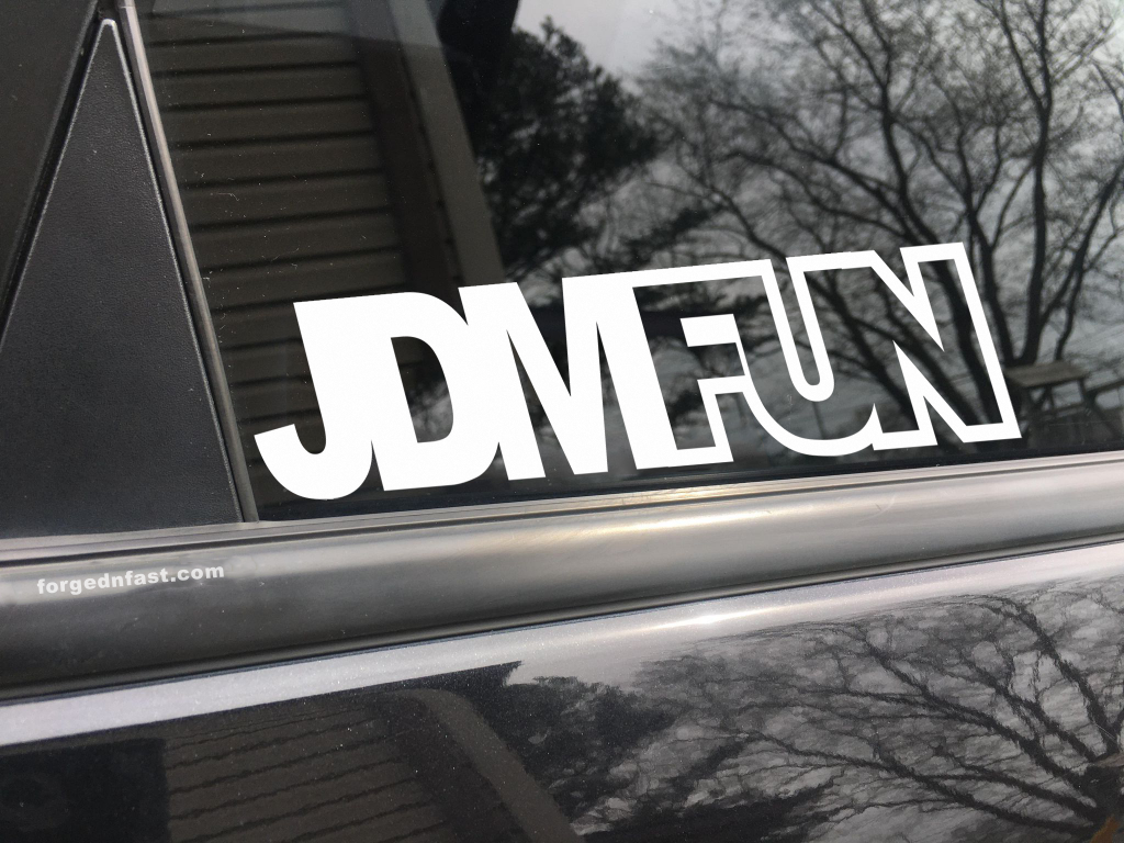 JDM Fun, car decal, bumper sticker, truck decal, funny car decal ...