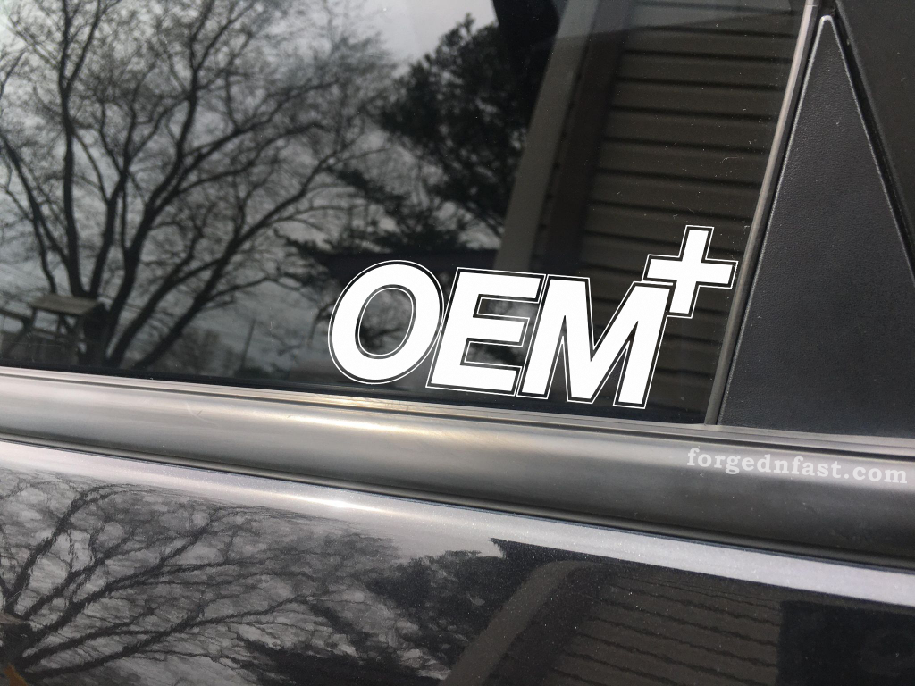OEM plus, car decal, bumper sticker, truck decal, funny car decal ...