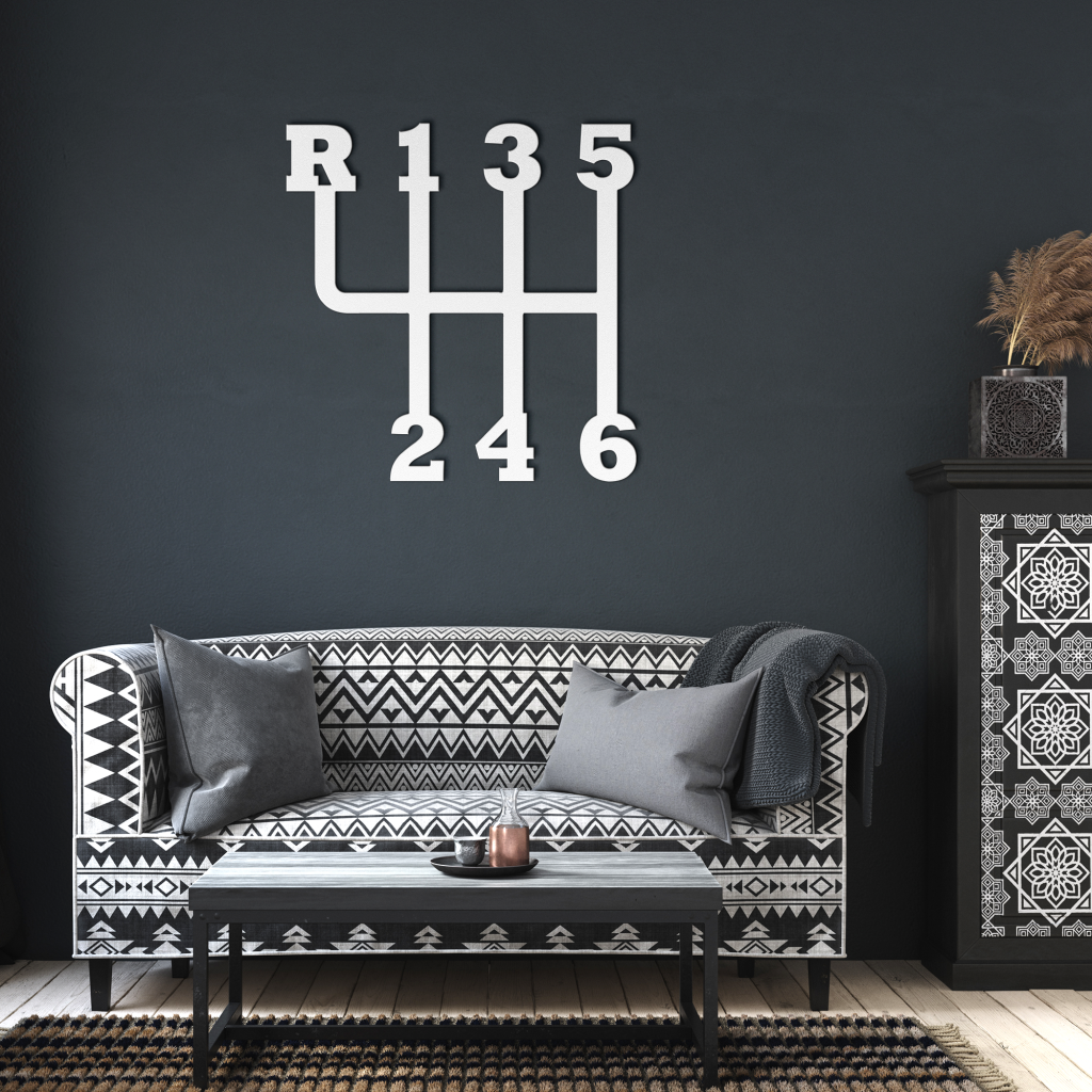 6 Speed Shifter, Metal Wall Art, Metal Cut Sign, drag racing, car guy ...