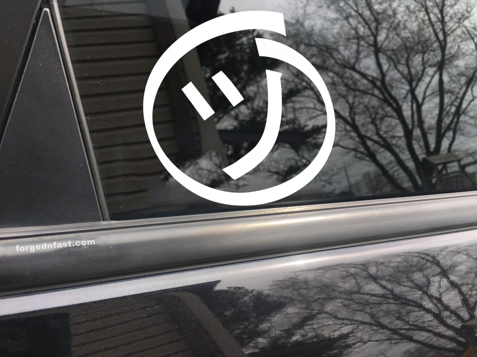 Smiley face, cool decal,car sticker decal - Forged N Fast