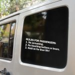 Rules for passengers, cool decal,car sticker decal - Forged N Fast