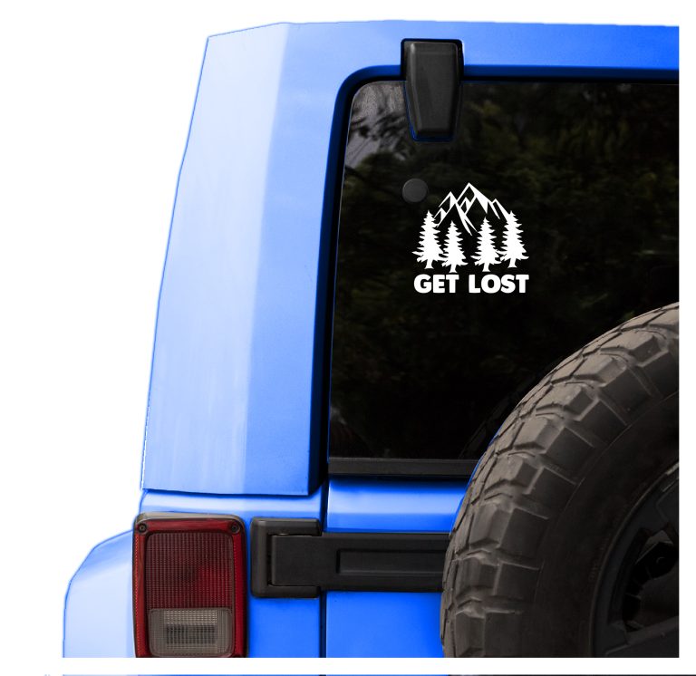 Get Lost car decal, funny sticker - Forged N Fast