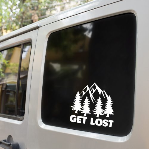 Get Lost car decal, funny sticker - Forged N Fast