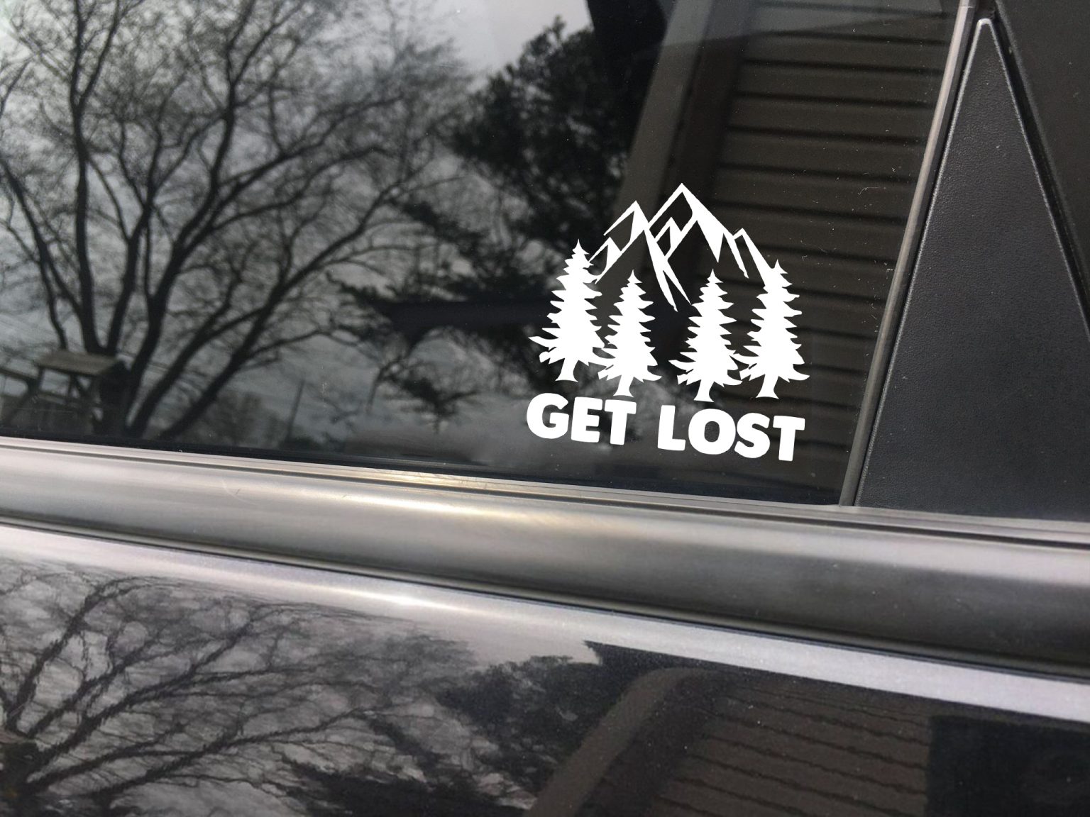 Get Lost car decal, funny sticker - Forged N Fast