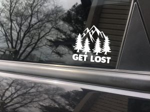 Get Lost car decal, funny sticker - Forged N Fast