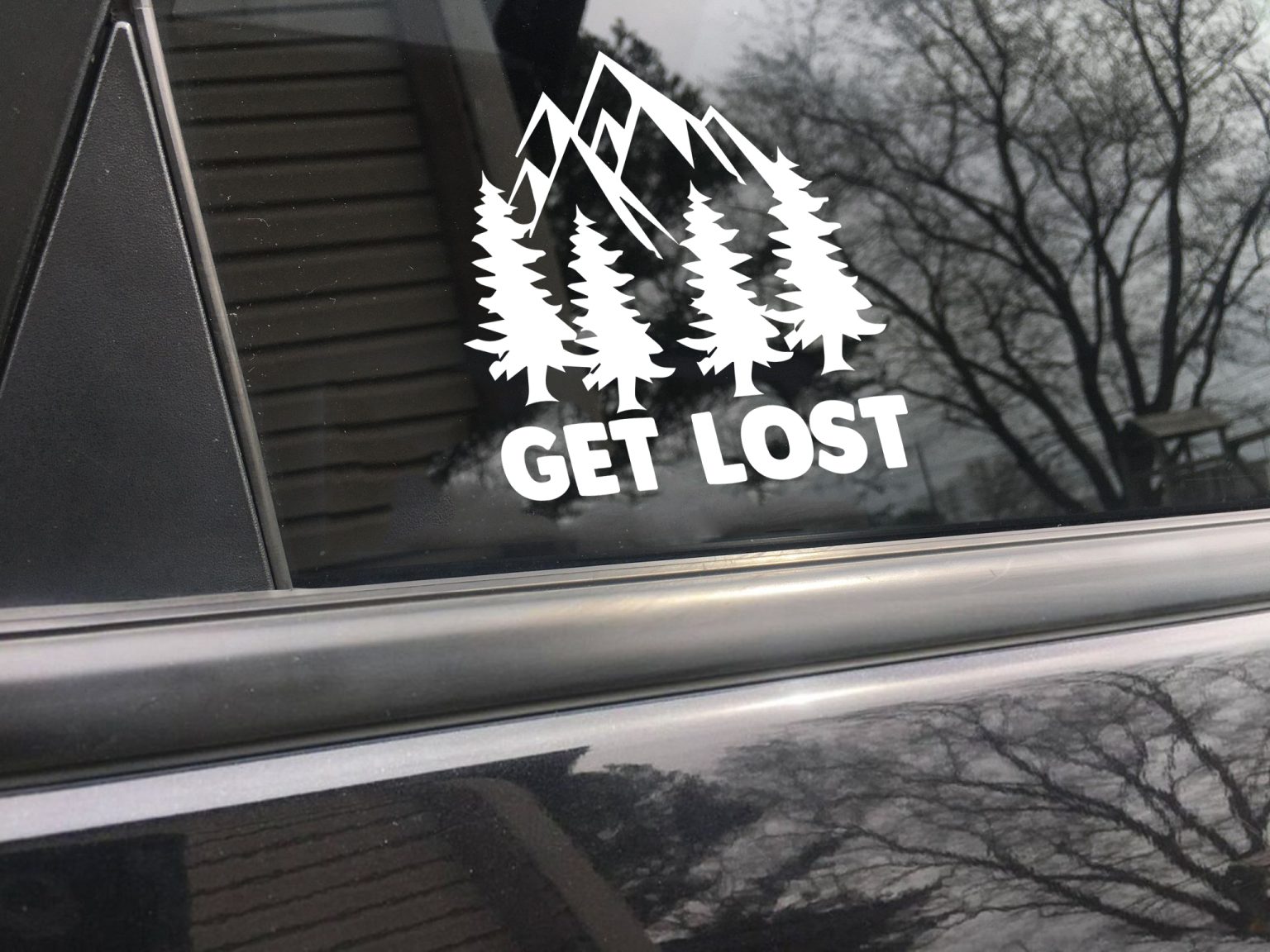 Get Lost car decal, funny sticker - Forged N Fast