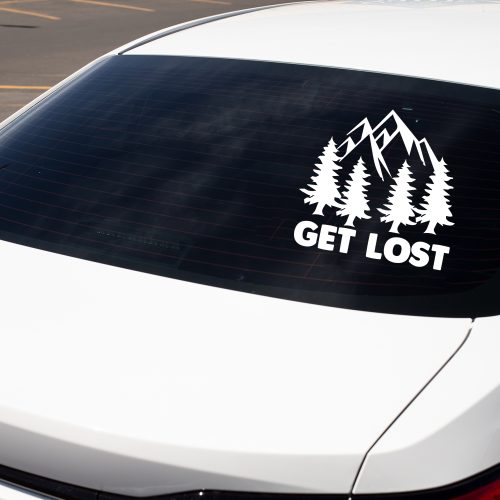 Get Lost car decal, funny sticker - Forged N Fast