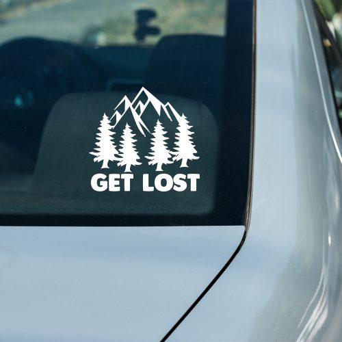 Get Lost car decal, funny sticker - Forged N Fast