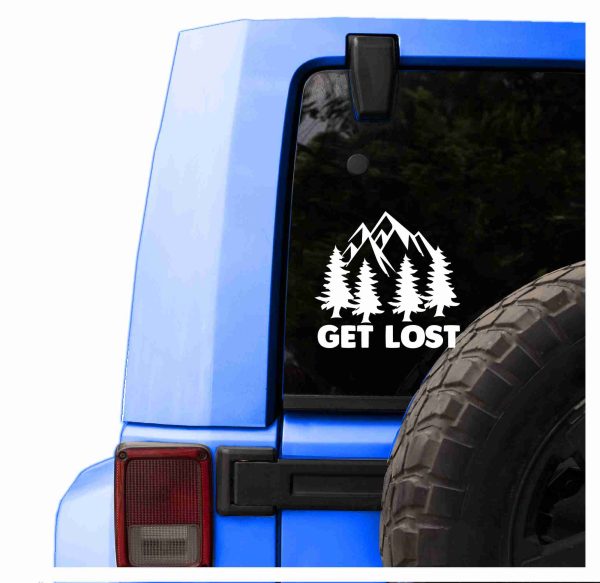 Get Lost car decal, funny sticker - Forged N Fast
