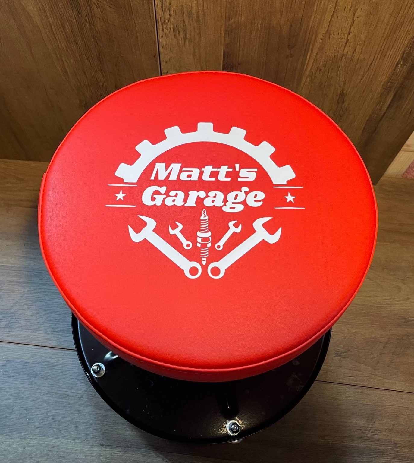 Custom Mechanic stool, Car Guy, Father’s Day, Custom Garage Gift ...