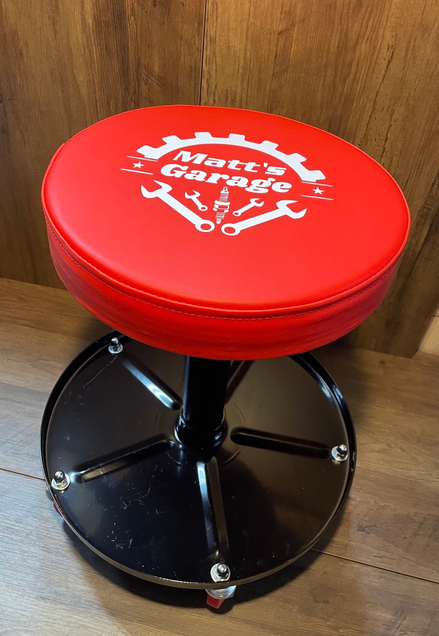 Custom Mechanic stool, Car Guy, Father’s Day, Custom Garage Gift ...